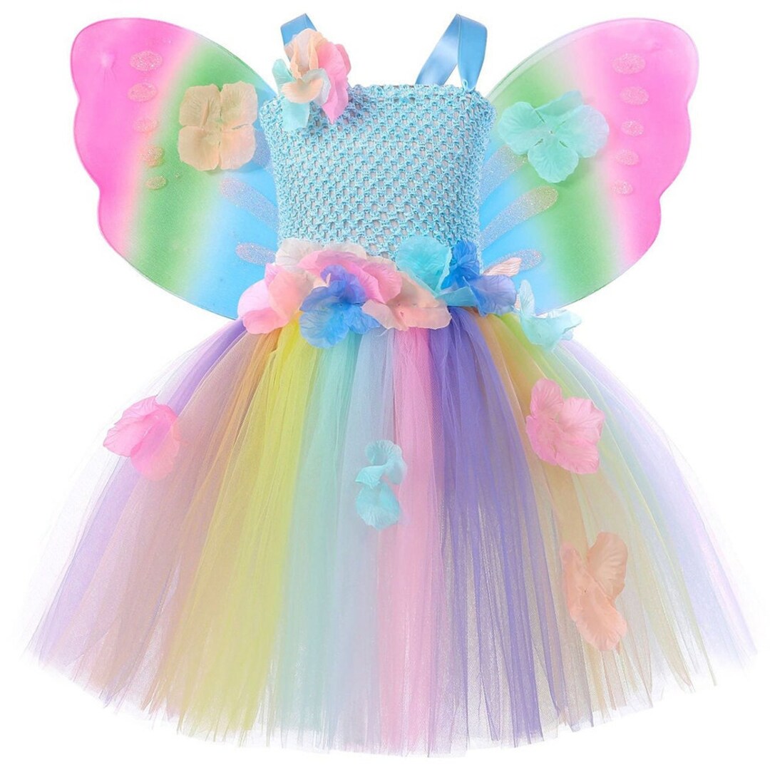 Kids Pastel Summer Flower Tutu Dress Handmade Tutu Dress - Etsy UK