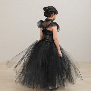 Kids Black Wednesday Addams Tutu Costume Gothic Halloween - Etsy UK
