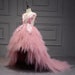 Girls Pink Swan Tulle Dress Junior Flower Girls Dress Pink Tutu Ball ...