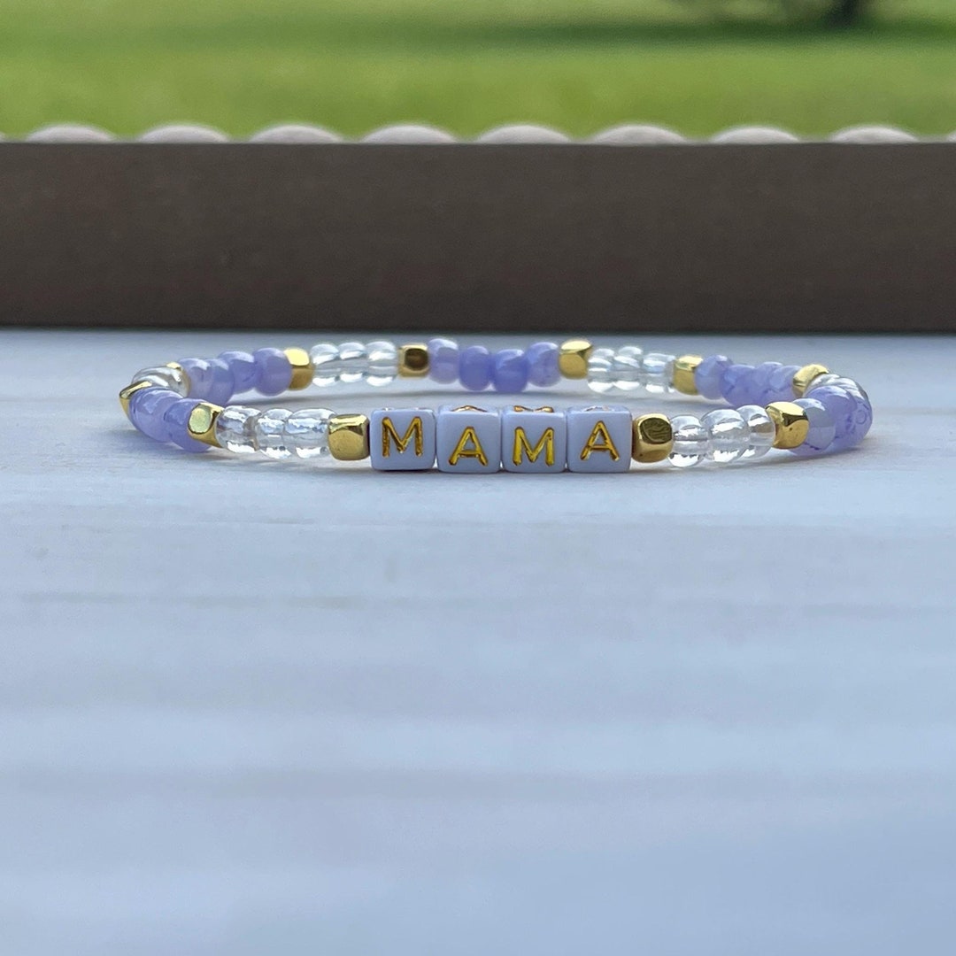MAMA Indigo Bracelet | Handmade Stackable Bracelet | Custom ...