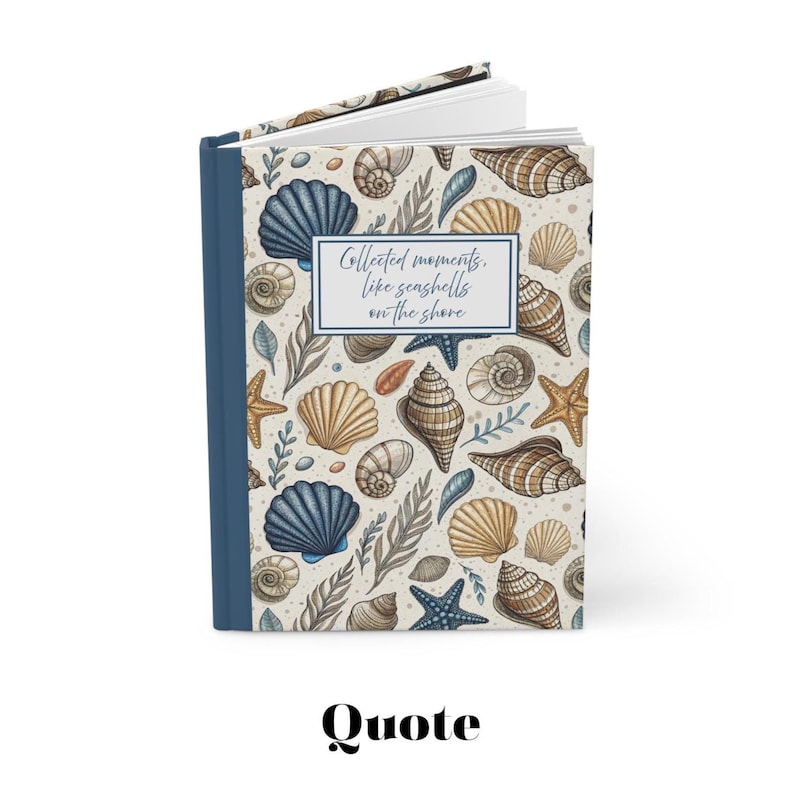 Hardcover Journal Matte - Shells #2 - Perforated Pages - Personalized ...