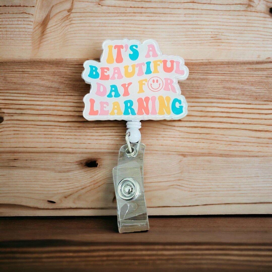 Teacher Retractable Badge Reel, Teacher Christmas Gift, Maestra Badge ...