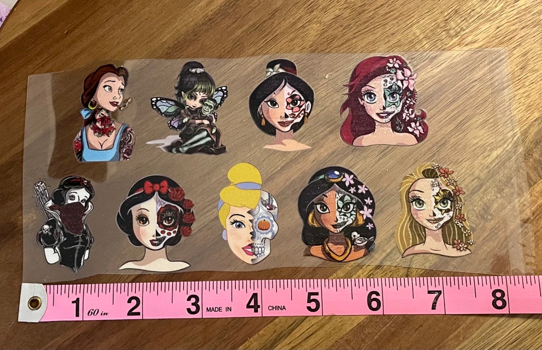 UV DTF, Princess 2” Decals. - Etsy