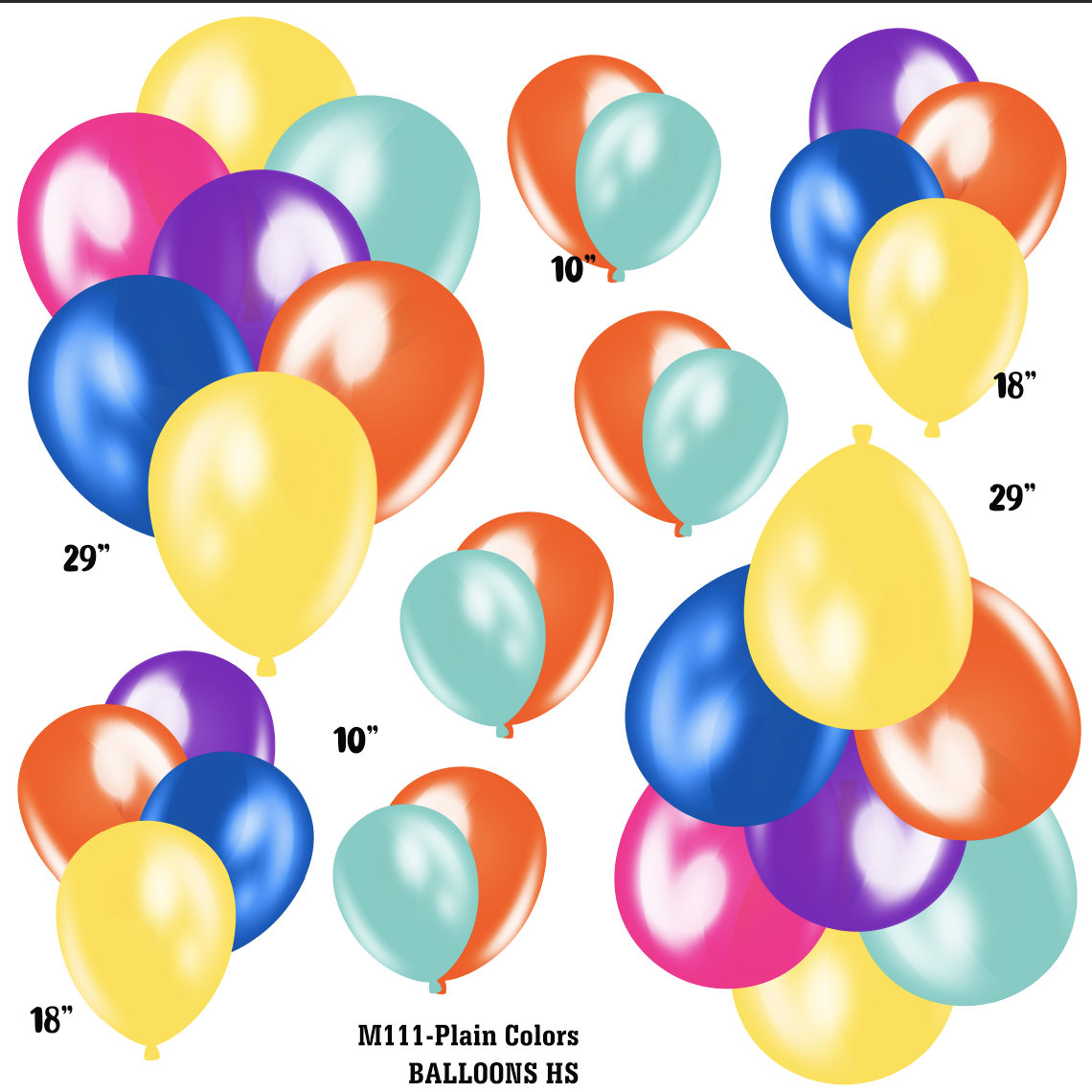 Balloon Bundles Colorful Bouquets Yard Cards | Etsy