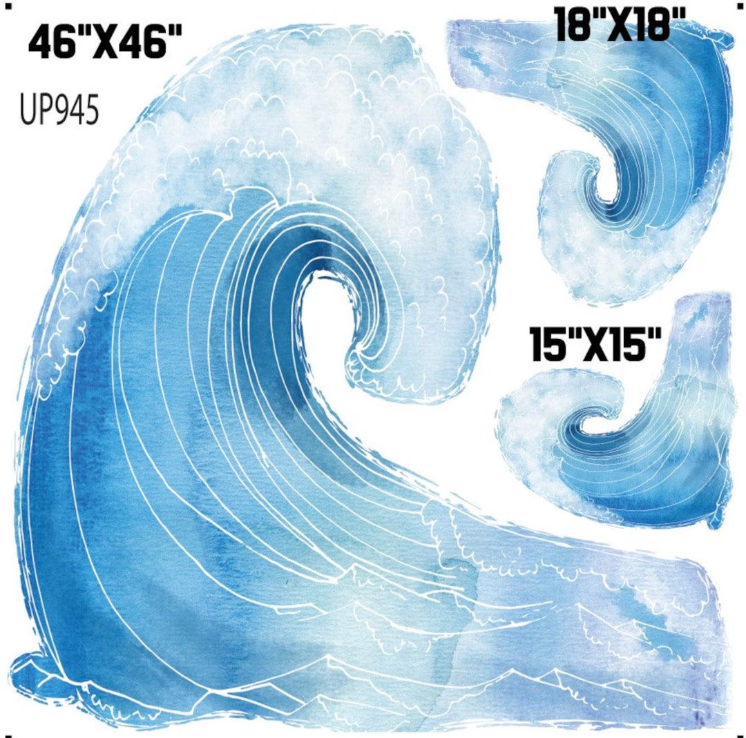 OCEAN Blue WAVE Party Props Decorations Backdrops Coroplast Cutouts ...