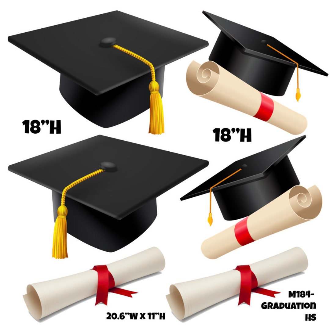 Graduation, Cap, Tassel, Diploma Yard Cards (M184HS) - Etsy