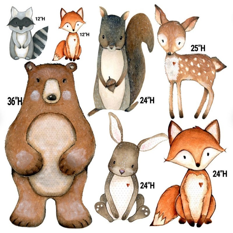 Woodland Cutouts - Etsy