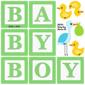 Baby, Boy, Girl, Stork, Rubber Duck, Block Letters, Yard Cards - Etsy