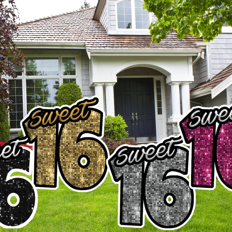 Sweet 16 Birthday Yard Sign - Etsy