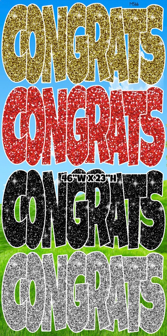 CONGRATS Congratulations Graduation Celebration Yard - Etsy