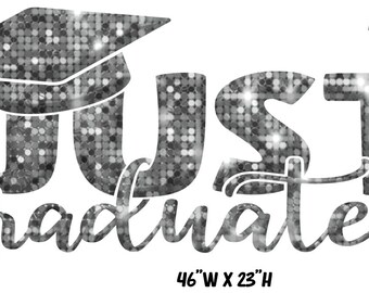 Just Graduated Sign - Etsy