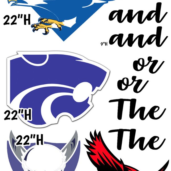 School Mascot Yard Signs - Etsy