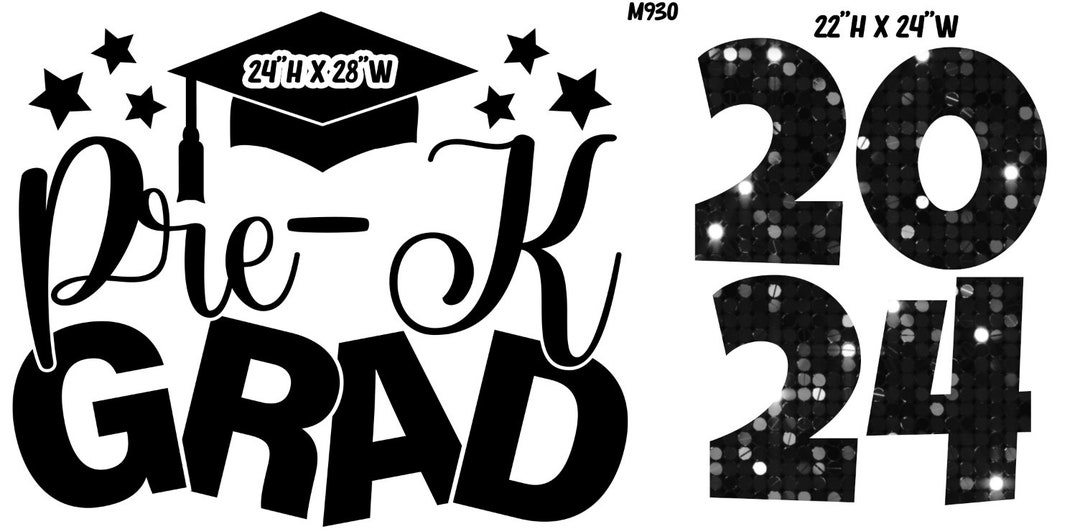 Pre-k, 2024 Graduation, Just Graduated, Party Props, Flair, Signs ...