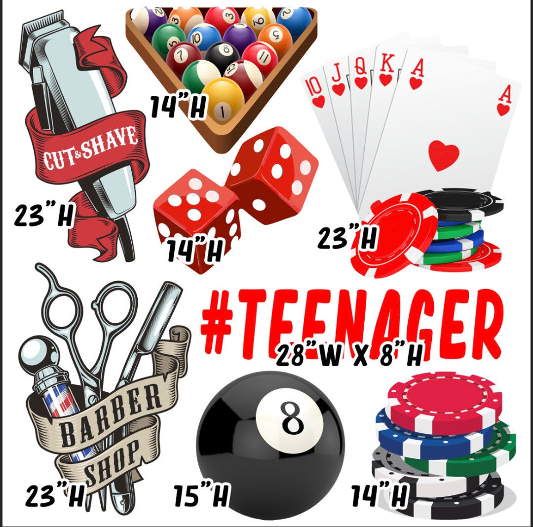 Barber Shop, Clippers, Pool, Eight Ball, Triangle, Rack, Billiards ...