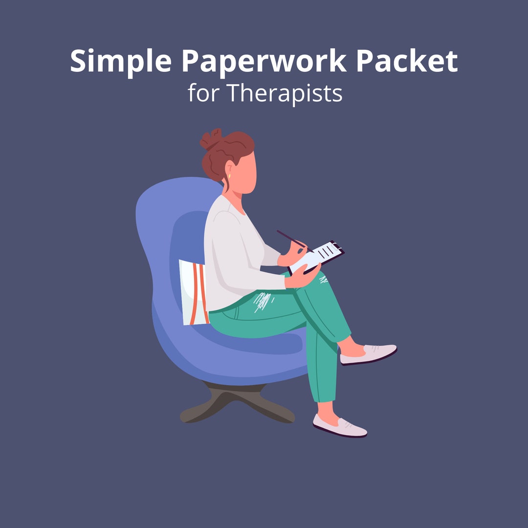 Simple Paperwork Packet for Therapists | Therapy Tools | Client Forms ...