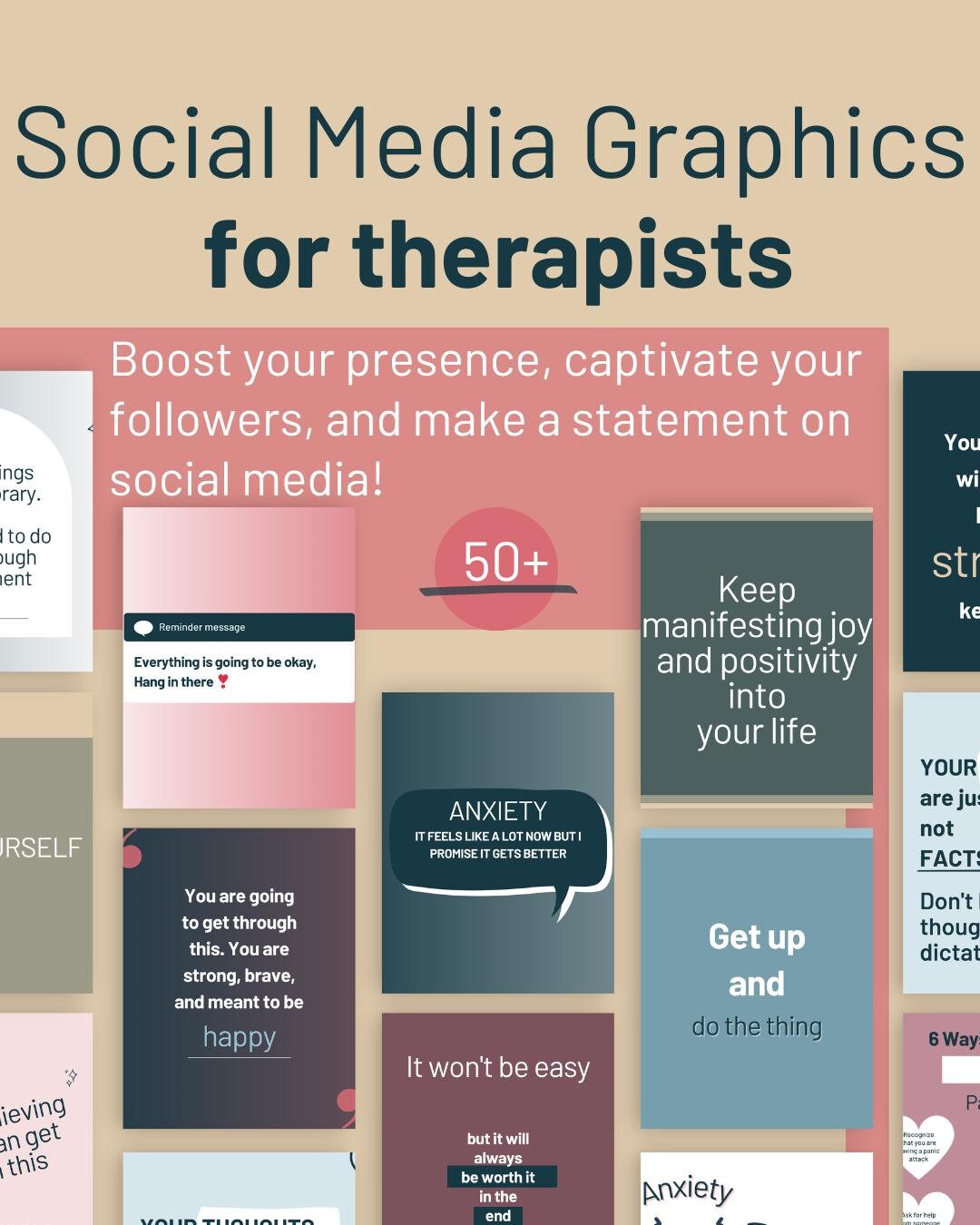 50 Instagram Posts for Therapists | Mental Health Social Media ...