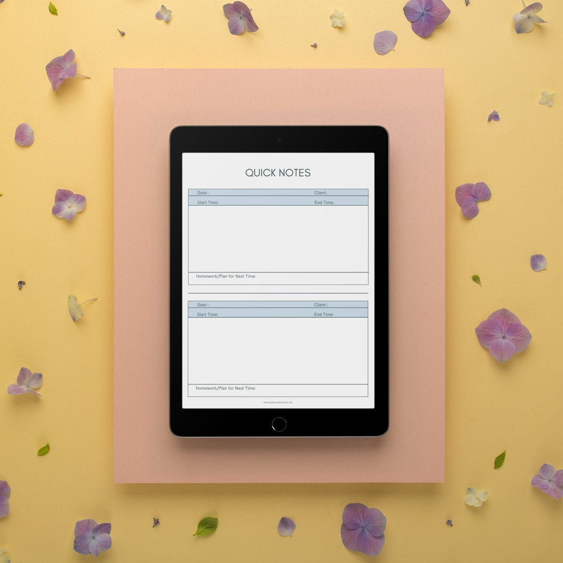 Therapy Notes Template | Session Notes Template | Therapist Printable ...