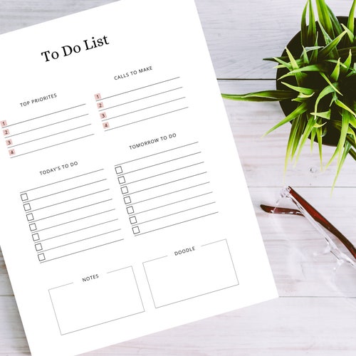 To Do List Printable for Therapists Counselors Students - Etsy