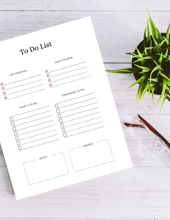 To Do List Printable for Therapists Counselors Students | Etsy