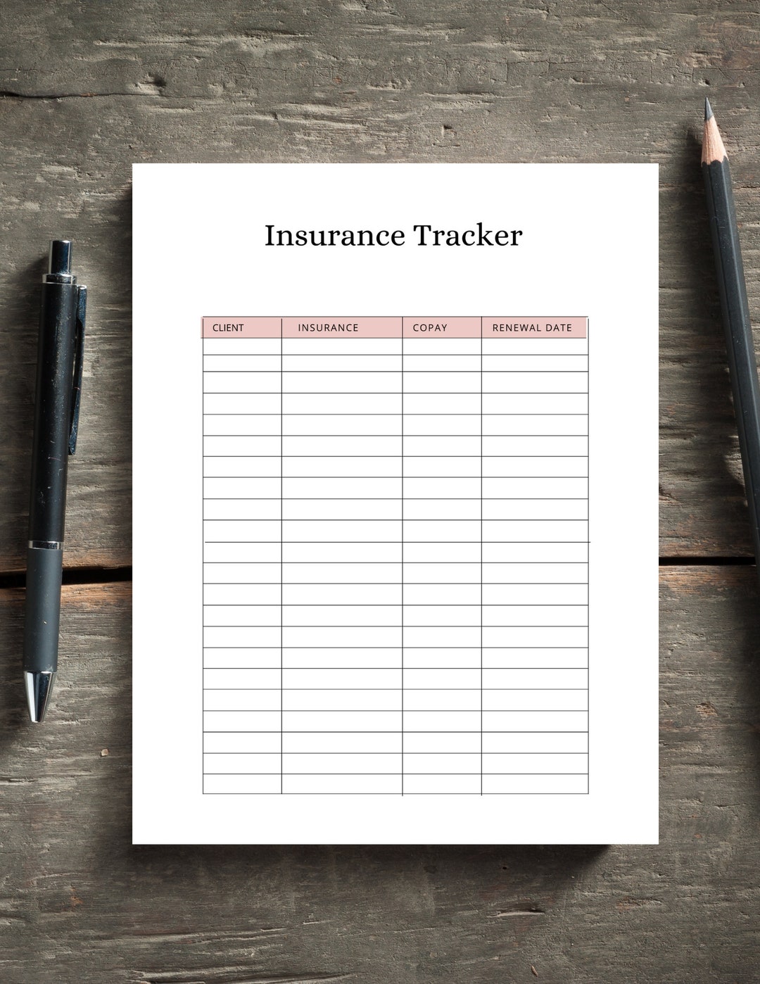 Client Insurance Tracker - Digital Tracker | Download Digital Tracker ...