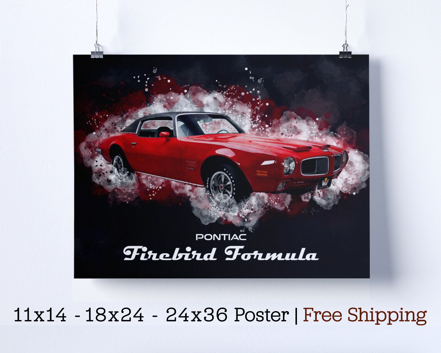 Pontiac Firebird Formula | Premium Poster I - Etsy