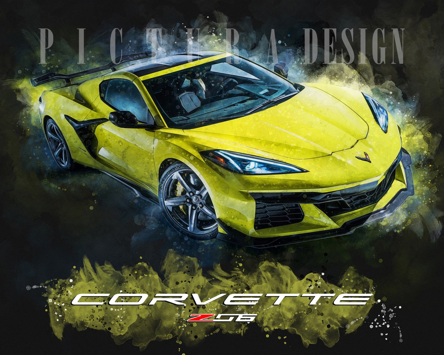 Chevrolet Corvette Z06 Premium Poster I - Etsy Australia