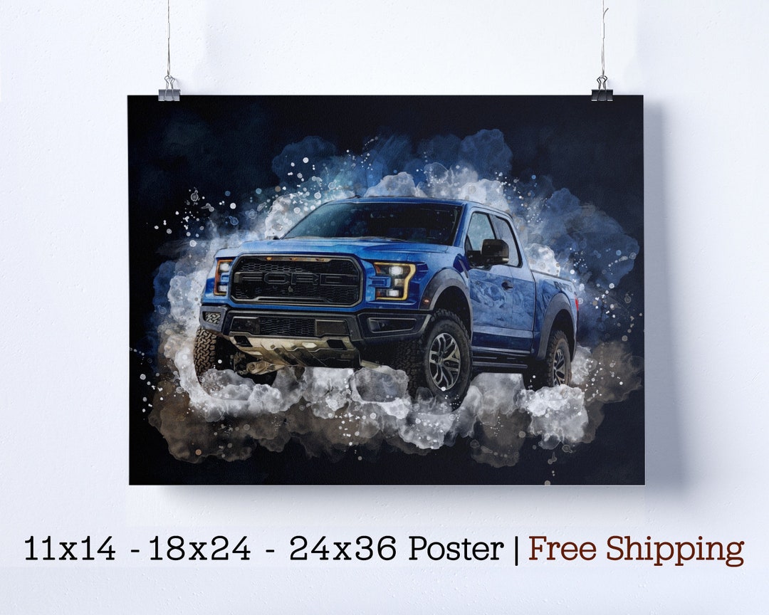 Ford F-150 Raptor Premium Poster II - Etsy