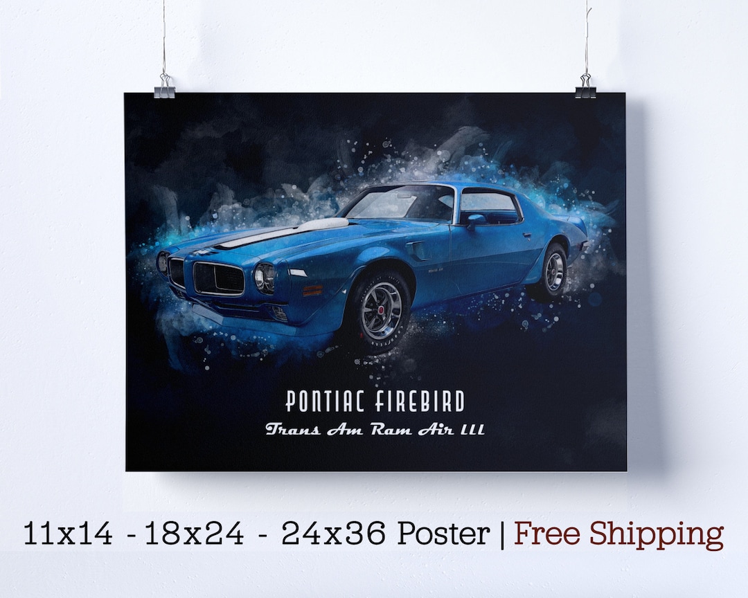 Pontiac Firebird Premium Poster I - Etsy
