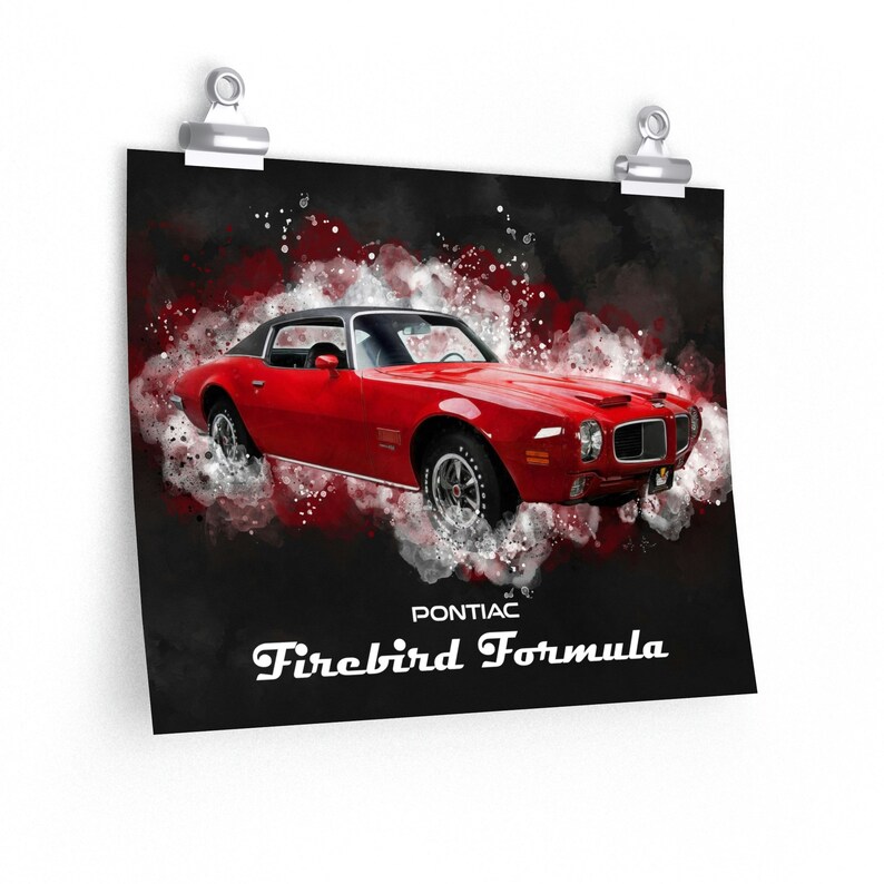 Pontiac Firebird Formula | Premium Poster I - Etsy