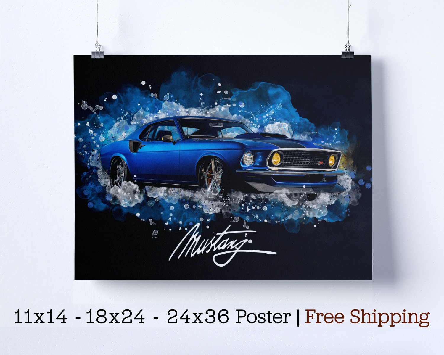 Ford Mustang | Premium Poster I - Etsy