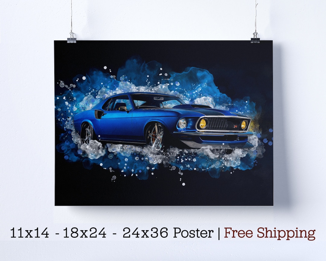 Ford Mustang | Premium Poster II - Etsy