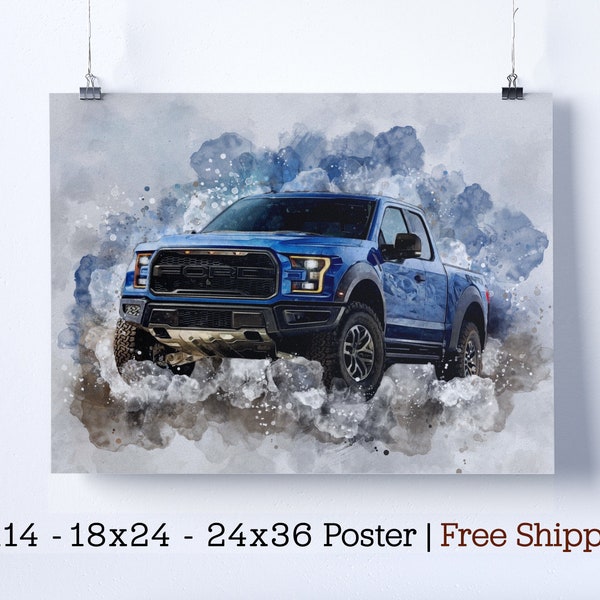 Ford F 150 Raptor Poster - Etsy