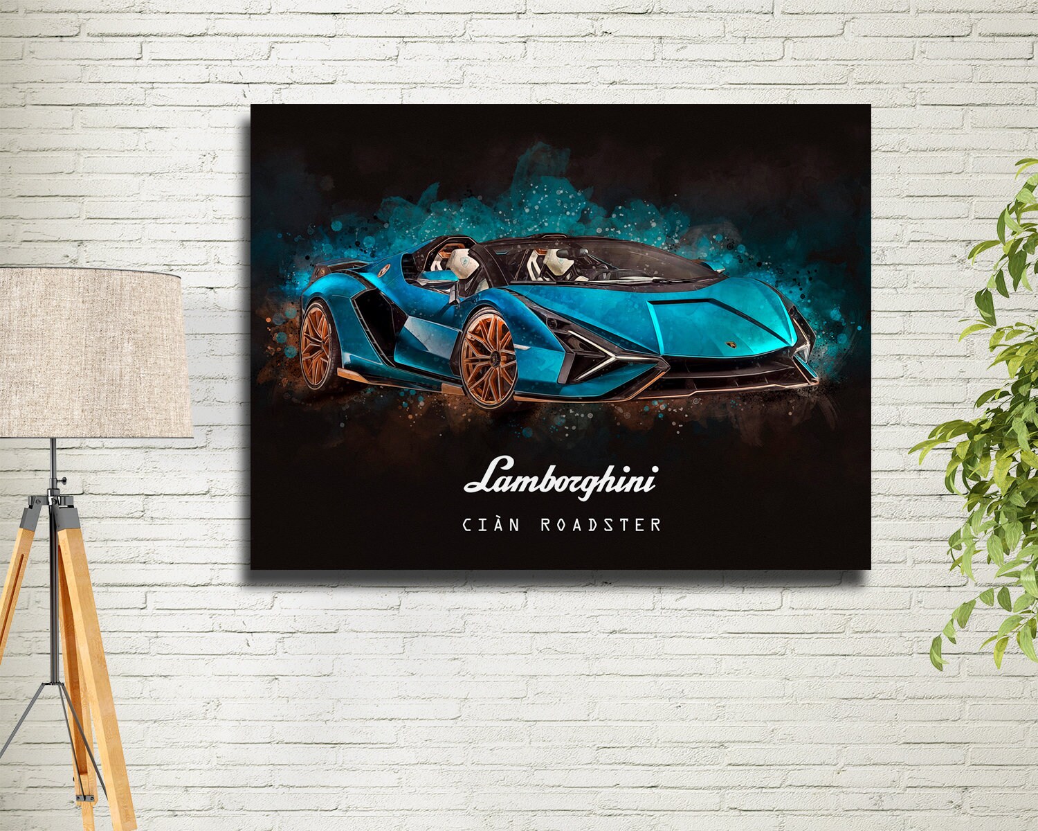 Lamborghini Sian Roadster Matte Canvas Art - Etsy