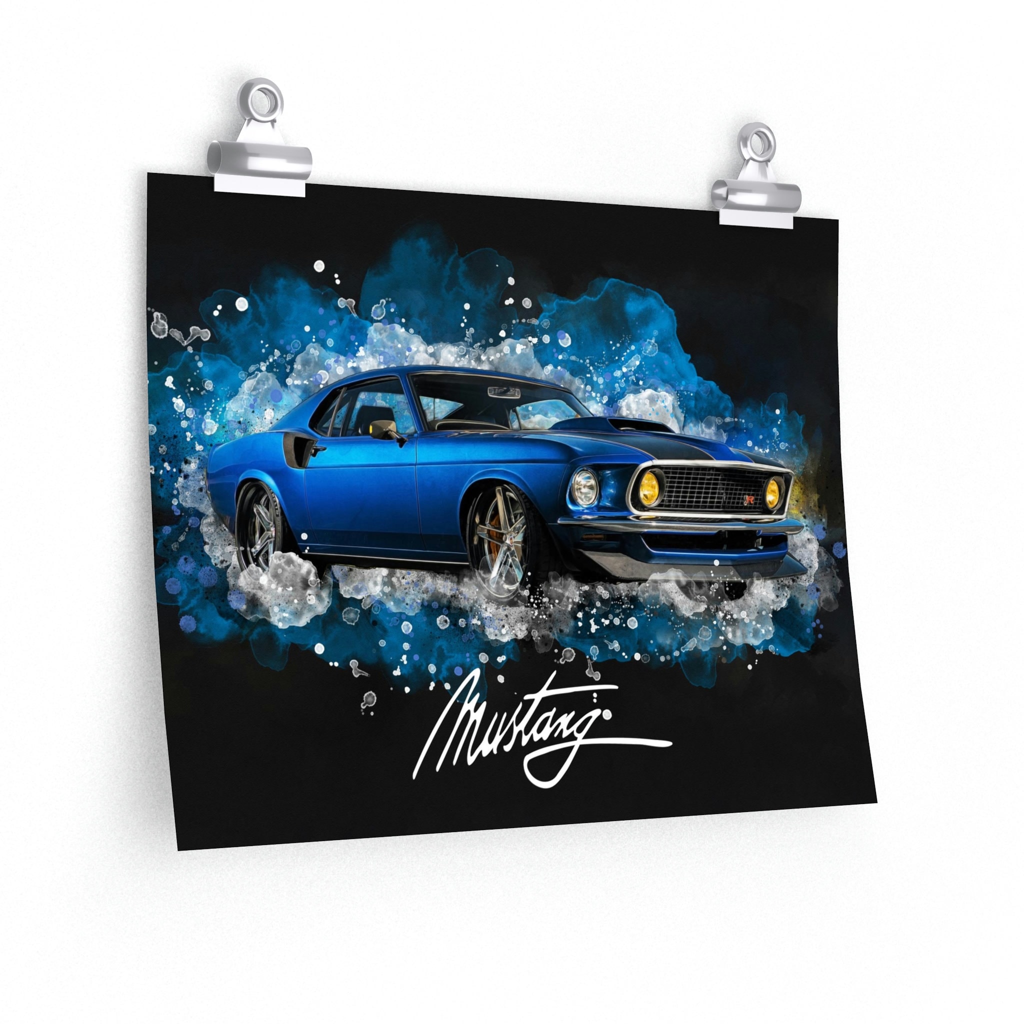 Ford Mustang Premium Poster I - Etsy
