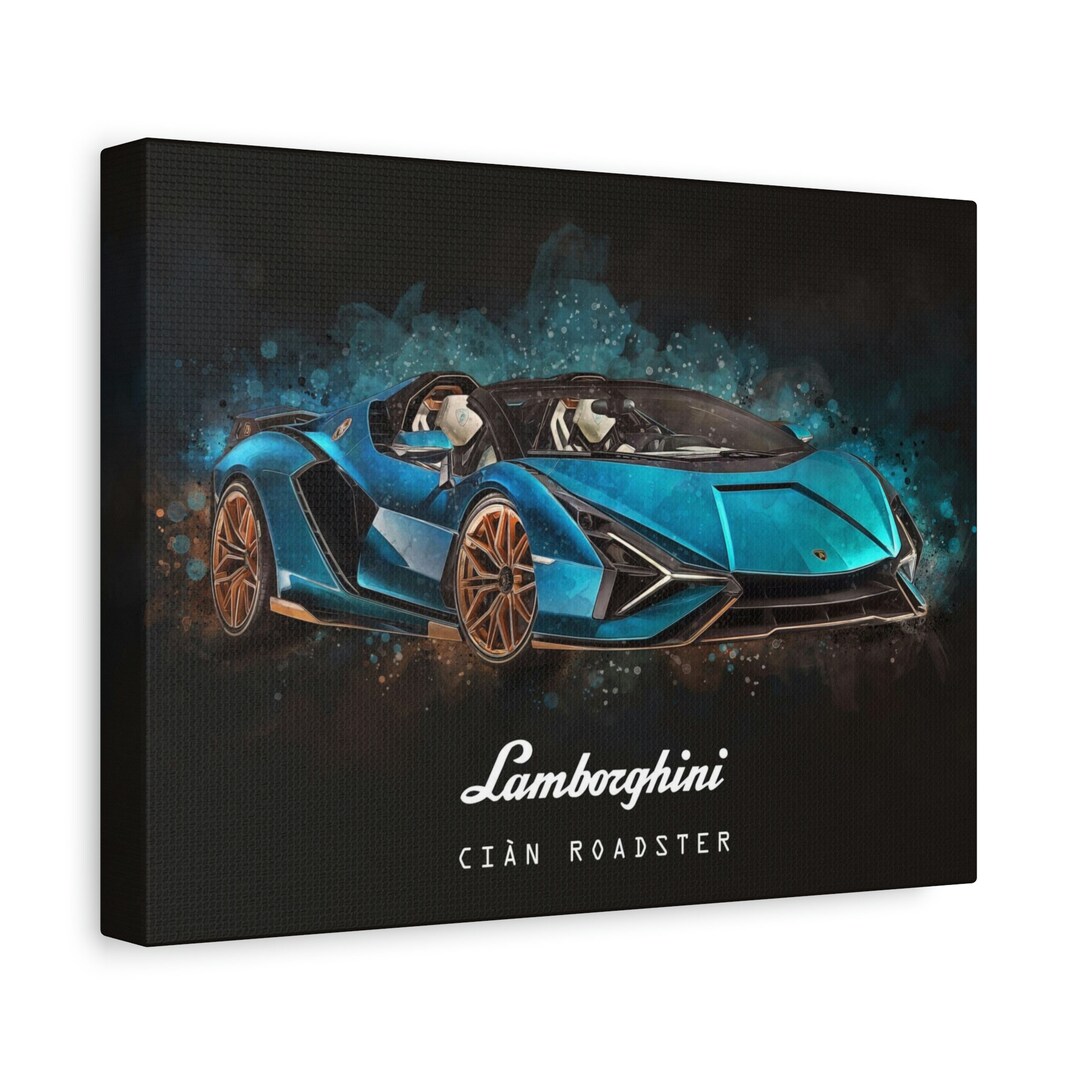 Lamborghini Sian Roadster | Matte Canvas Art - Etsy