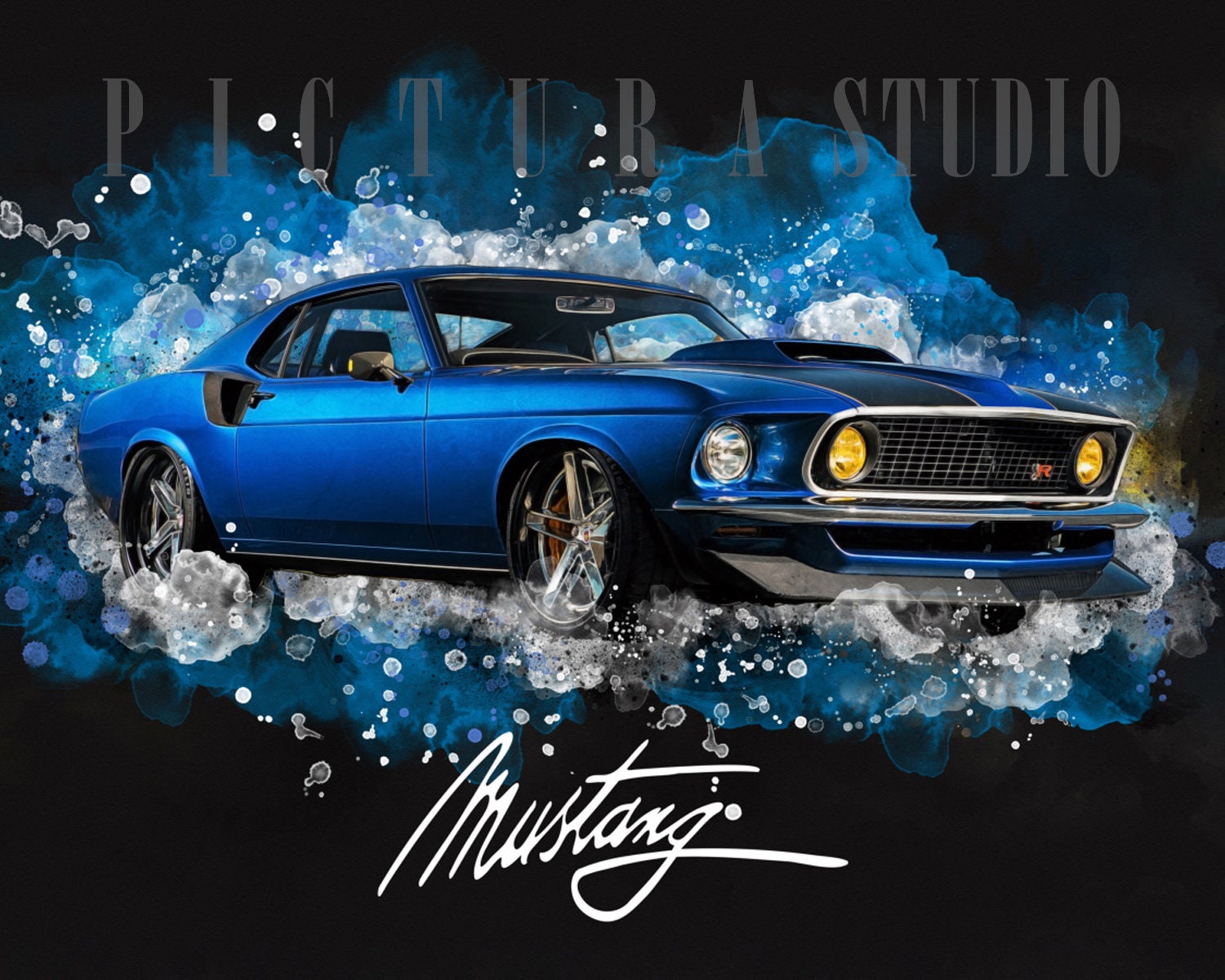 Ford Mustang Premium Poster I - Etsy