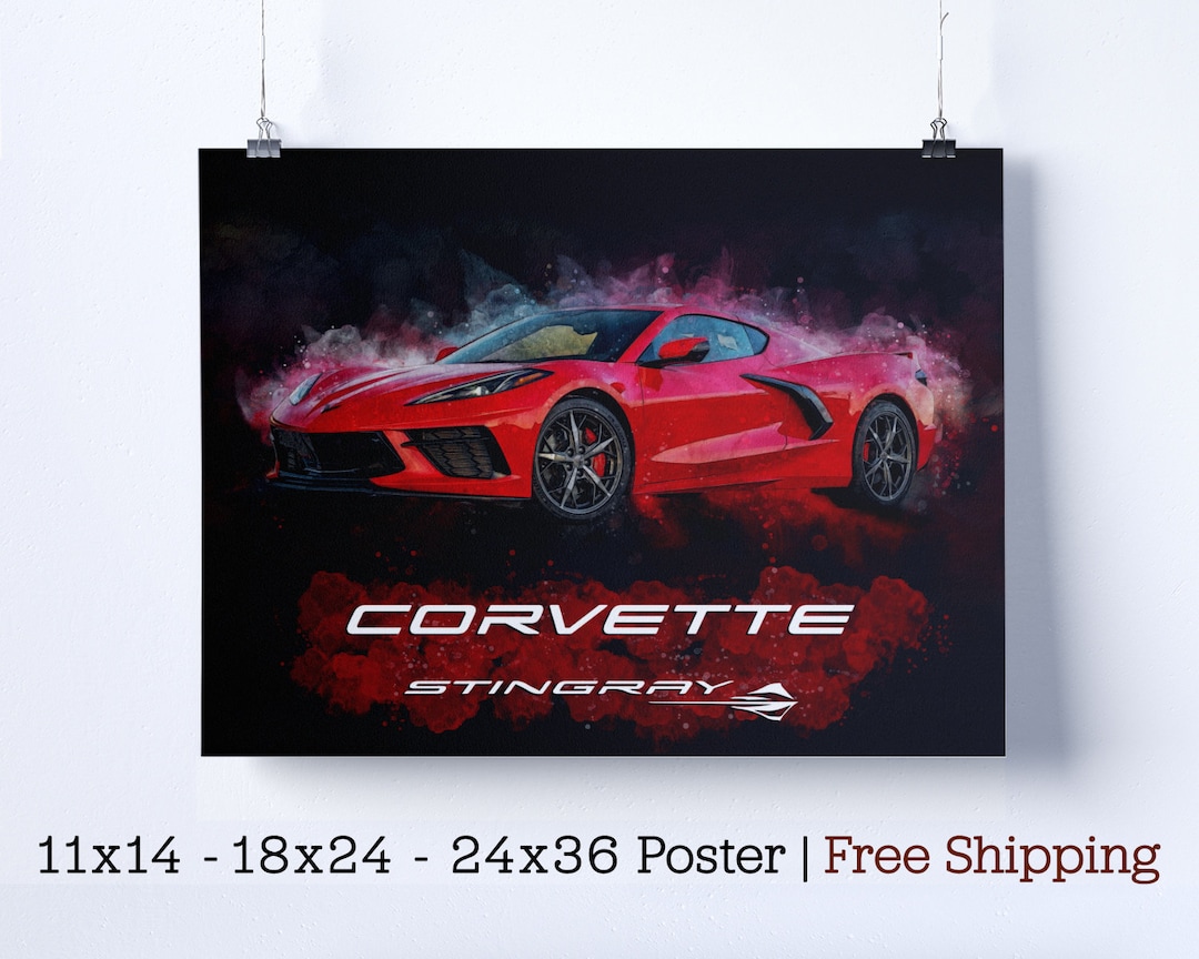 Chevrolet Corvette Stingray | Premium Poster I - Etsy