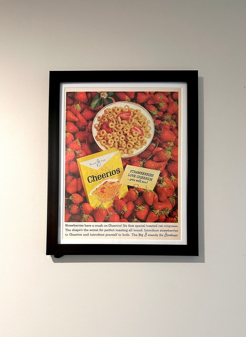 Cheerios Cereal Original Vintage Ads 1960s Advertisement 11x14 Black ...
