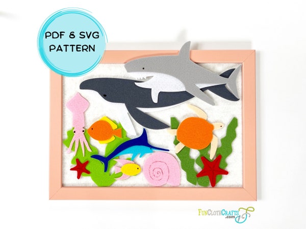 Seven Dinosaurs Felt Board Pattern With SVG File, Easy to Make Set for ...