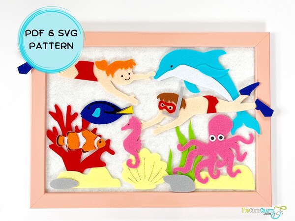 Seven Dinosaurs Felt Board Pattern With SVG File, Easy to Make Set for ...