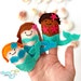 Joyful Felt Mermaids Finger Puppets PDF Pattern With SVG File - Etsy