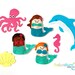 Joyful Felt Mermaids Finger Puppets PDF Pattern With SVG File - Etsy