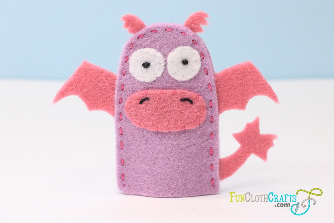 Adorable Dragon Finger Puppets With Felt Pattern PDF, Make You Own ...