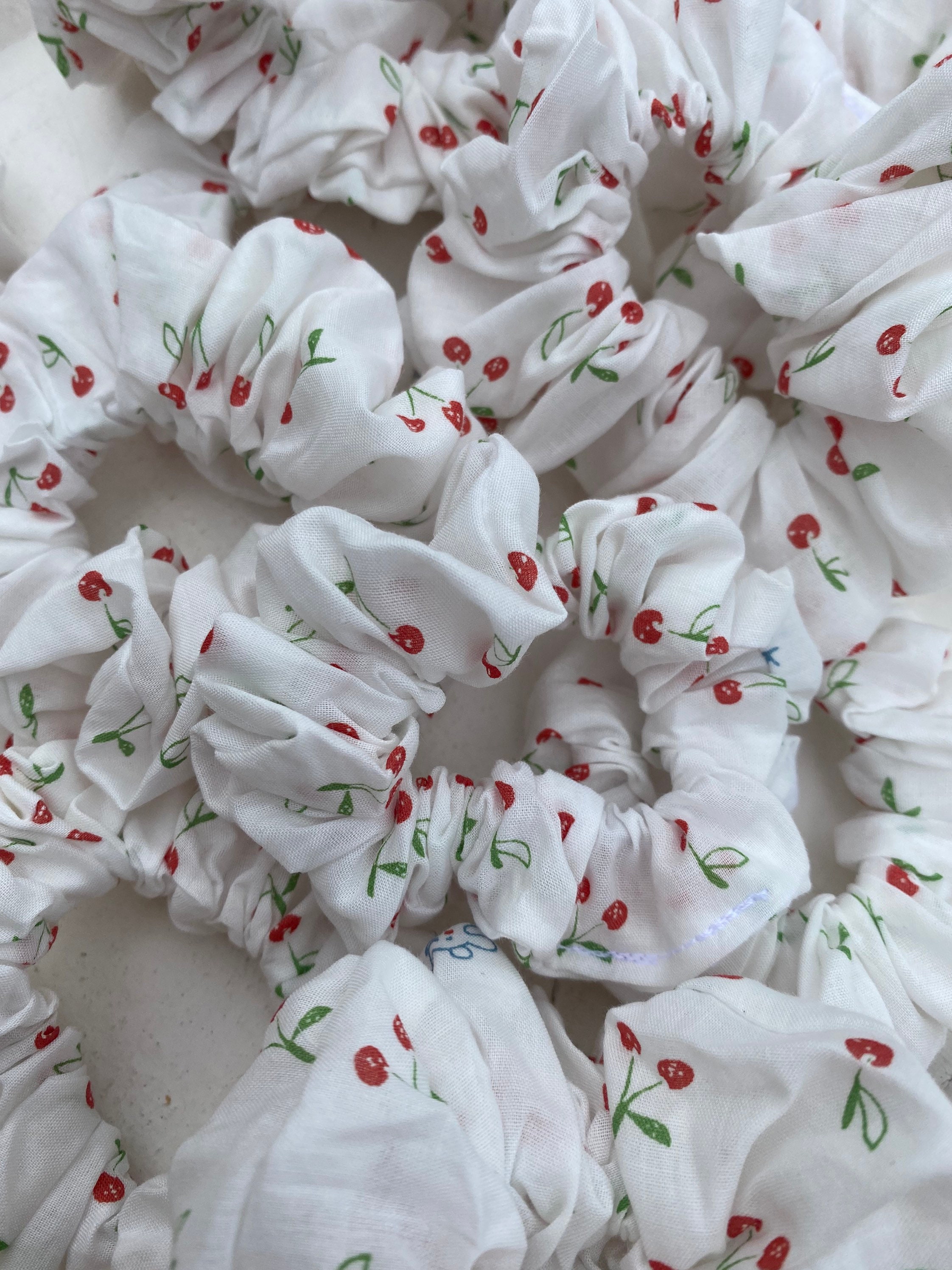 Handmade Scrunchie Cherry Cherry Sweet Fruit - Etsy UK