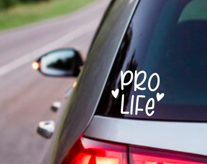 Pro-life Decal | Car Decal - Etsy