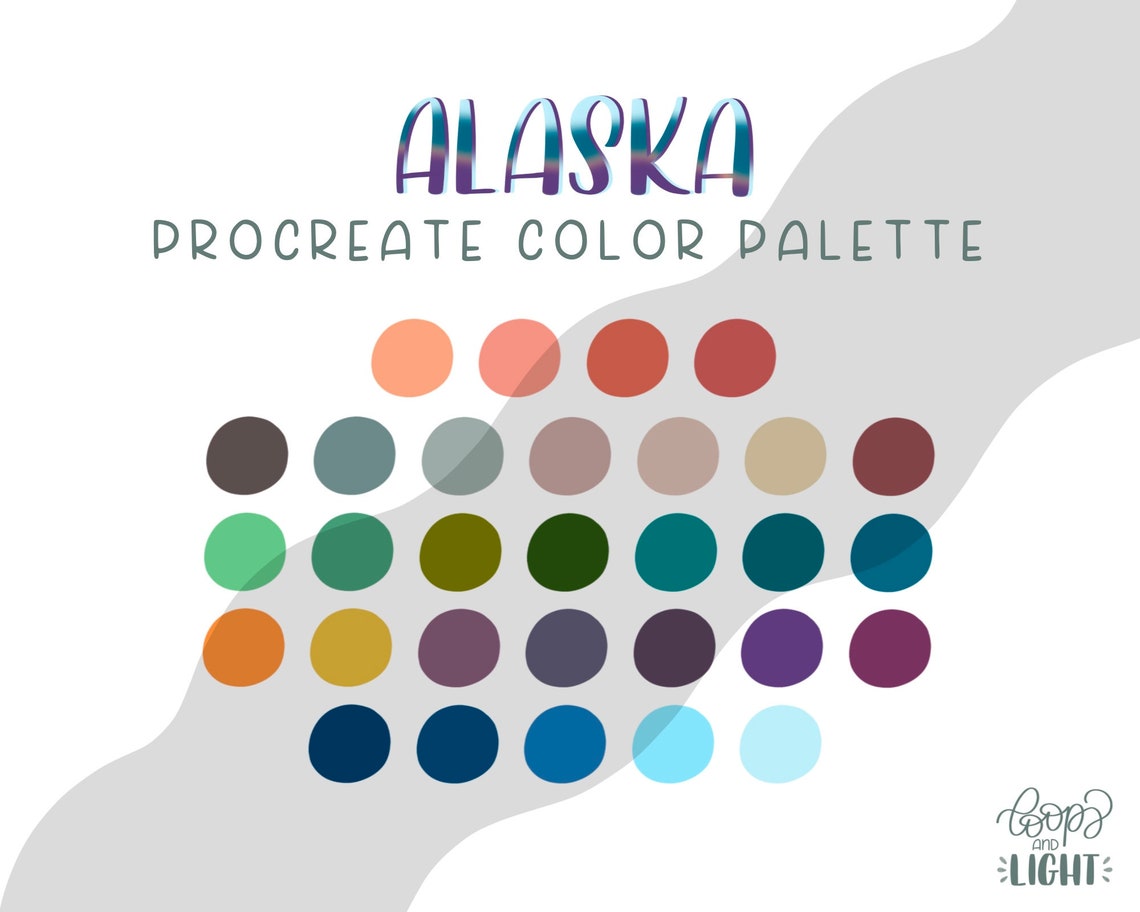 Alaska Procreate Palette Color Palette - Etsy