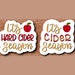 Cider Season Sticker Fall Sticker - Etsy