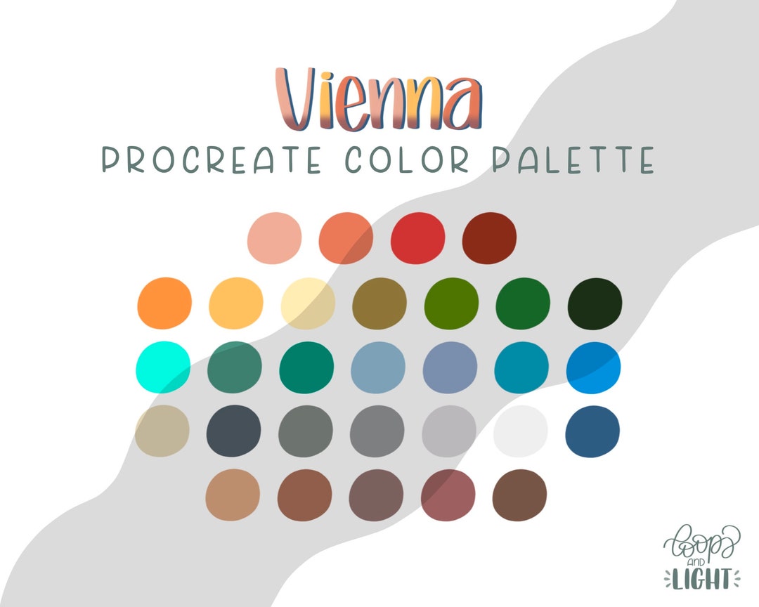 Vienna Color Palette Procreate Color Palette - Etsy