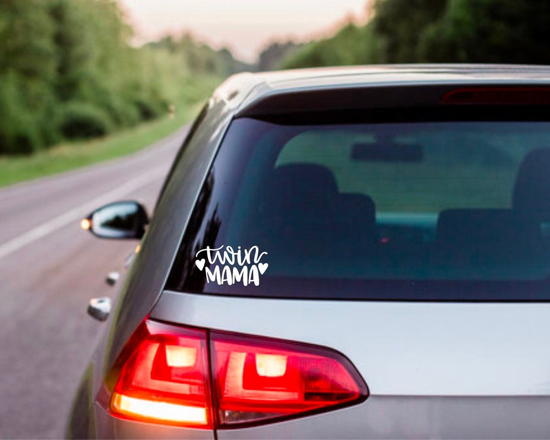 Twin Mama Decal Car Decal - Etsy