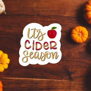 Cider Season Sticker Fall Sticker - Etsy